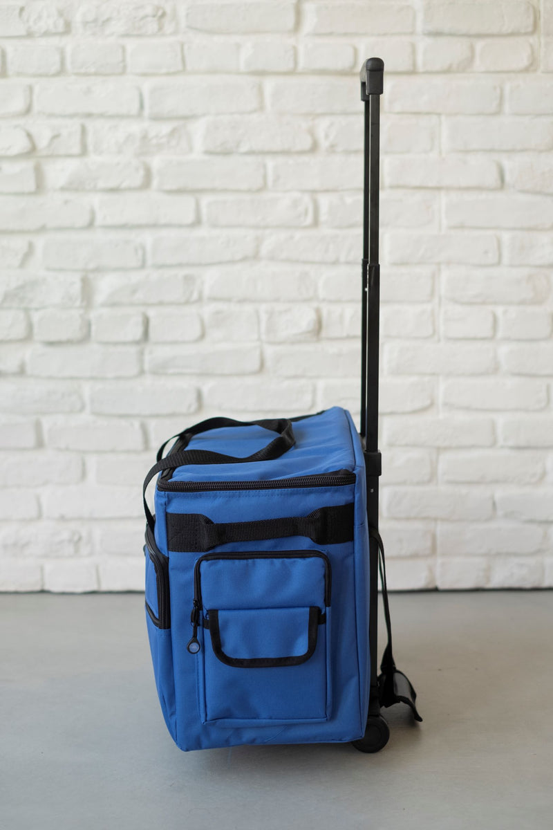 19" Wheeled Sewing Machine Carrier, TB19 - Cobalt Blue – Bluefig